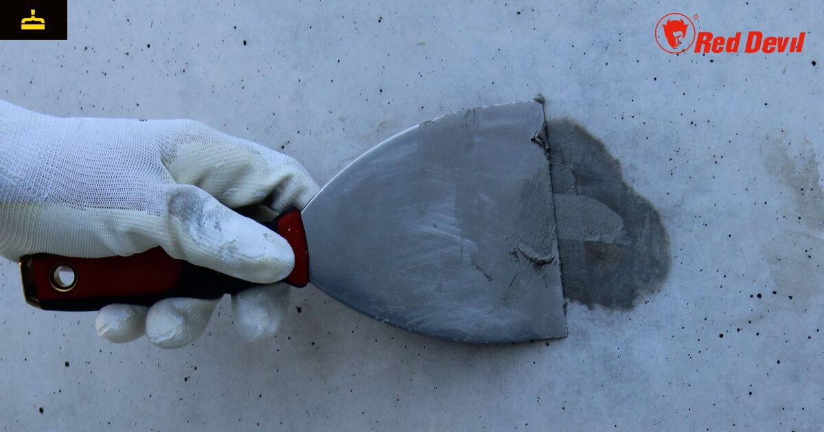 Hijsogen eenvoudig repareren in beton met Red Devil OneTime Beton ...