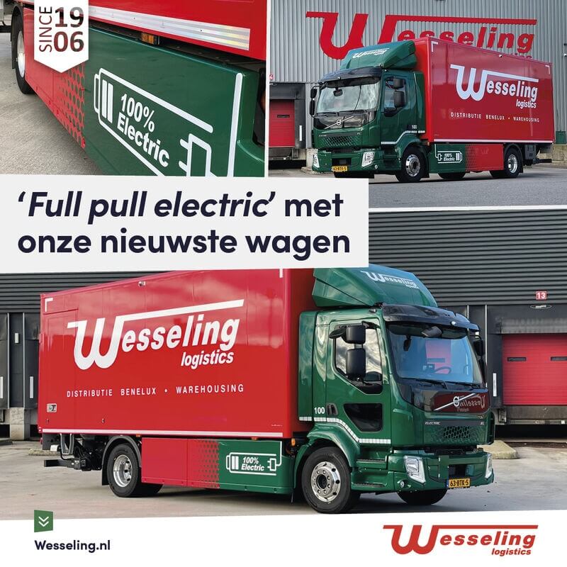 Electrische transport mogelijk met onze partner Wessling Logistics ...